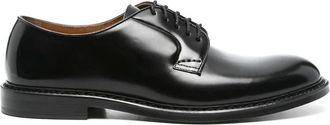 Doucal's Homme, Chaussures, Noir, Taille: 42 1/2 EU Chaussures Noires en Cuir &agrave; Lacets