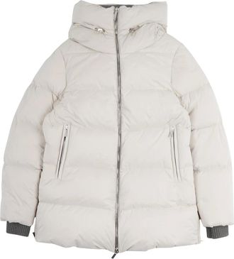 Moorer Femme, Vestes, Beige, Taille: 38 FR Carinzia Down Jacket