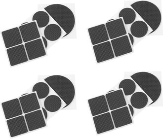 SOLUSTRE SOLUSTRE 45 St&uuml;ck Stuhlfu&szlig;polster Verdickte Eva Anti Rutsch M&ouml;belgleiter Ger&auml;uschreduzierende Tischfu&szlig;abdeckungen f&uuml;r Stuhl und Tischbeine Selbstklebe