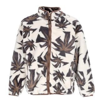 HUF Sherpa Teddy Bear Jacquard Zip Jacke - - Sweatshirts & Hoodies - Herren - Mehrfarbig - S