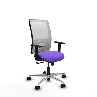 Piqueras y Crespo B&uuml;rostuhl Zulema mit 1D-Armlehnen, h&ouml;henverstellbare Lendenwirbelst&uuml;tze, ausgestattet mit 3 Positionen und Schneideschaum, mit Rollen von 65 mm, Nylon