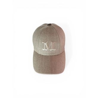 Max Mara Femme, Accessoires, Beige, Taille: 57 CM Casquette de baseball avec logo M