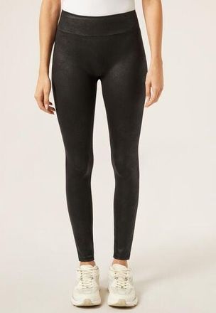 Calzedonia Leggings Scrunch In Lederoptik Schwarz