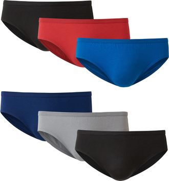 Hanes Herren-Bikini, ohne Etikett, Comfort Flex Fit, gef&auml;rbt, 6er-Pack, Gemischt, XX-Large