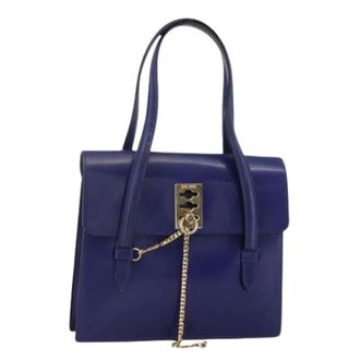 Celine Sac &agrave; main vintage Pre-owned - Femme - Pre-owned - Bleu - Taille: ONE Size