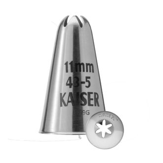 Original Kaiser Original Kaiser Sternt&uuml;lle geschlossen 11mm, Spritzt&uuml;lle, Edelstahl rostfrei, falz- und randfrei