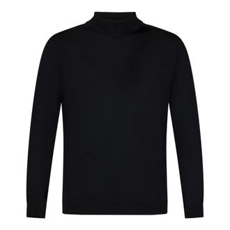 low brand Homme, Pulls, Noir, Taille: 3XL Pull en Laine M&eacute;rinos Noir