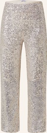 Mrs & Hugs Mrs & Hugs Marlenehose Mit Pailletten beige