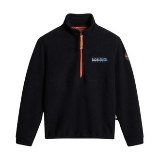Napapijri Half-Zip Fleece Anderby - - Sport - Herren - Schwarzk - M