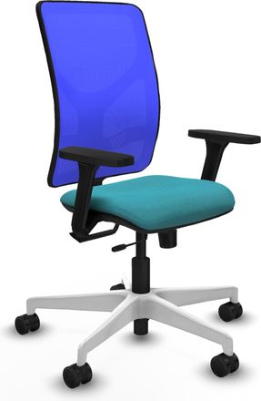 Piqueras y Crespo Stuhl f&uuml;r die Arbeit zu Hause, mit 3D-Armen, h&ouml;henverstellbare Lendenwirbelst&uuml;tze, ausgestattet mit Syncro/Traslack und Schneideschaum, mit Rollen von