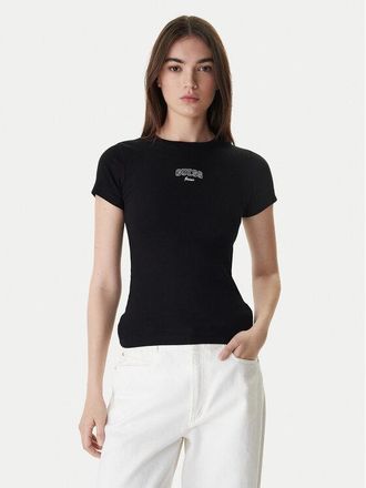 Guess T-Shirt W6RP21 KA0H1 Schwarz Slim Fit