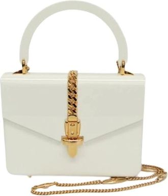 Gucci Pre-owned Sylvie 1969 Acrylic Mini - Femme - Pre-owned - Blanc - Taille: ONE Size