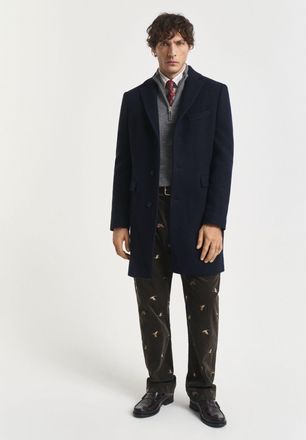 GANT Herren Classic Wollmantel (XXXL) NIGHT Blau