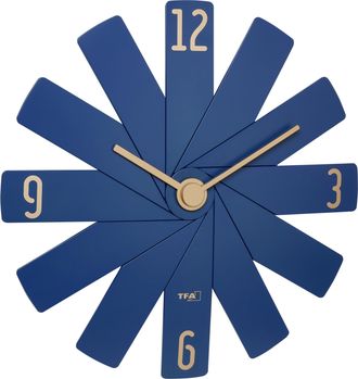 TFA Dostmann Analoge Wanduhr Clock in The Box, 60.3020.06, geräuscharmes Uhrwerk, exklusiv für designt, zum Zusammenstecken, Wohnaccessoire, Designeruhr, mit Video