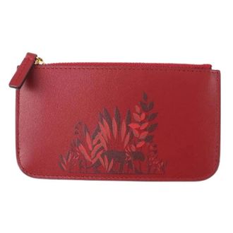 Cartier Pre-owned Panthere Leather Coin Card Case - Homme - Pre-owned - Rouge - Taille: ONE Size