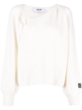 Msgm Gerippter Pullover - Nude