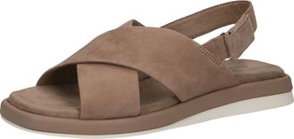 Caprice Caprice Damen 9-9-28102-20 Sandale Flach, Cement Suede, 39 EU