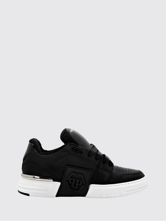 Philipp Plein Baskets Super Street en cuir avec logo Hexagon en caoutchouc