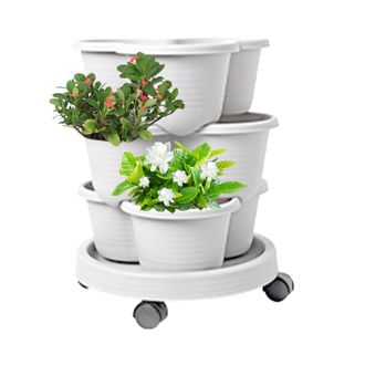 Generico Gartenset, Gartenvasen, Blumen für Schreibwaren, Griffpflanzen, Innenblumen, vertikaler Topf für Pflanzen, zum Anbau des Turms: vertikale Planke in ve