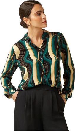 King Louie Femme, Blouses et Chemises, Multicolore, Taille: 38 FR Maisie Blouse Elysse
