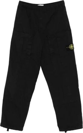 Stone Island Homme, Pantalons, Noir, Taille: W31 Pantalon Ripstop en Coton Merceris&eacute;