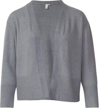 QS by s.Oliver Cardigan Strickjacke Feinstrick Cardigan mit breitem B&uuml;ndchen
