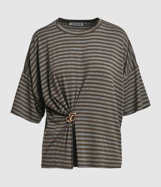 Essentiel Tee Shirt Kriss Gris Or
