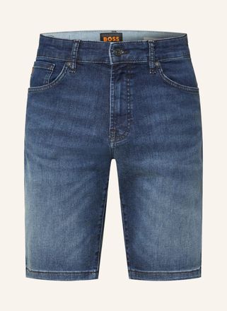 HUGO BOSS Jeansshorts Maine Regular Fit blau