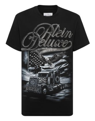 Philipp Plein Round Neck T-Shirt Plein Truck Stones