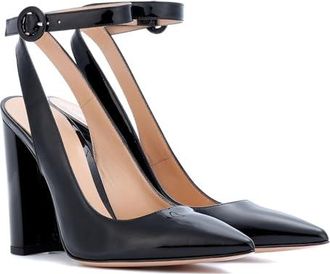 Generic Escarpins à Talons épais pour Femmes, Escarpins Sexy à Bout Pointu avec Bride à Cheville et Boucle, Escarpins à Talons Hauts en Cuir à lanières Tendan