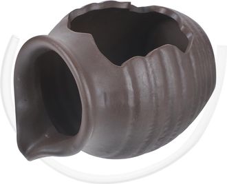 BESPORTBLE Tontopf Mit Fließendem Wasser Keramikbrunnen Topfwasserfunktion Kaskadierende Krüge Schreibtischbrunnen Feng-Shui-tischdekoration Kaskadierender Wasse