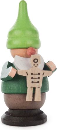 Rudolphs Schatzkiste Miniaturfigur Zwerg mit Hampelmann BxHxT 3x5,5x2cm NEU Miniaturfigur Figuren Seiffen Fr&uuml;hling Erzgebirge Holzfigur Weihnachten Fensterschmuck Spielzeu