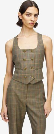 Alexander McQueen Country Check Weste - Item 857873QJAFR9101