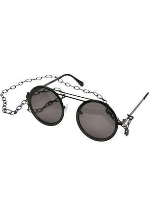 Urban Classics 104 Chain Sunglasses Montures de Lunettes, Noir (Black/Black), Taille Unique Mixte Adulte