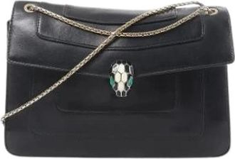 Bulgari Sac bandouli&egrave;re Pre-owned Serpenti - Femme - Pre-owned - Noir - Taille: ONE Size