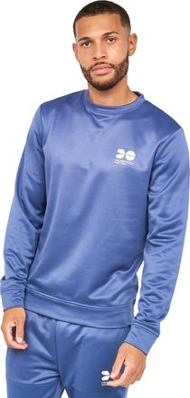 Crosshatch Langtons Trainingsjacke Rundhalsausschnitt für Herren (Indigoblau)