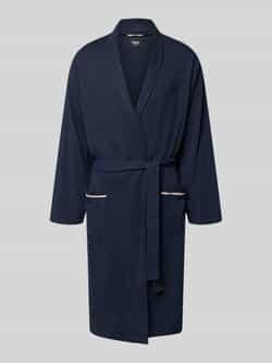 HUGO BOSS Bademantel mit Kontrasttaschen Jersey-Detail