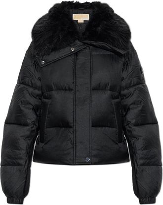 Michael Kors Gesteppte Jacke mit Kunstpelzbesatz - - Jackets - Damen - Schwarzk - XS