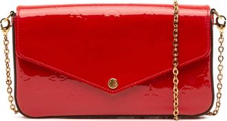 Louis Vuitton Hobo Bags - Monogram Vernis Pochette Felicie - Gr. unisize - in Rot - für Damen