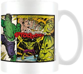 MARVEL DC Universe Marvel Retro Hulk Panels 11oz/315ml Kaffeetassen, Mehrfarbig, 8 x 11.5 x 9.5 cm