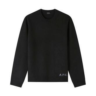 A.P.C. A.p.c., Homme, Sweatshirts et sweats à capuche, Noir, Taille: M Edward Jumper