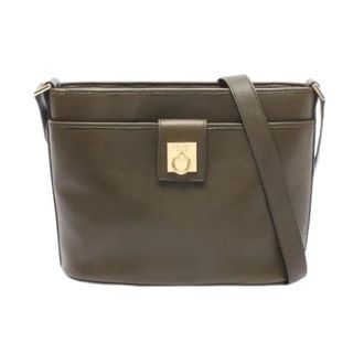 Celine Sac bandouli&egrave;re en cuir Pre-owned - Femme - Pre-owned - Vert - Taille: ONE Size