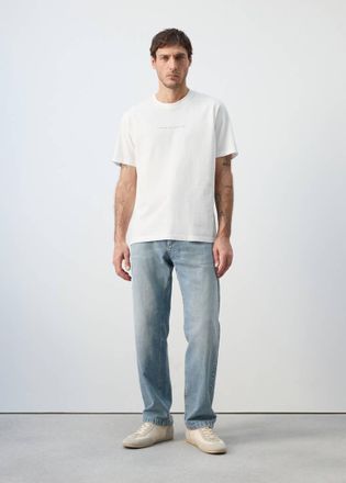 Mango T-shirt 100 % coton graphique blanc - Homme - XXL - MANGO MAN