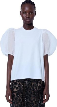 Cecilie Bahnsen Ben T-Shirt - - Tops - Damen - Wei&szlig; - XS