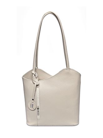 Anna Luchini Beige Rindsledertasche