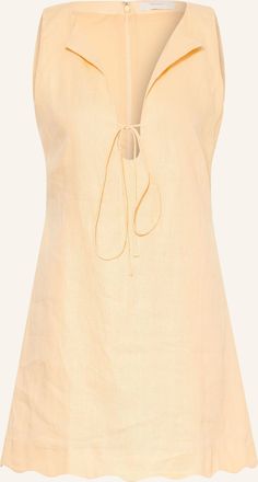 Faithfull The Brand Faithfull The Brand Leinenkleid Alondra gelb