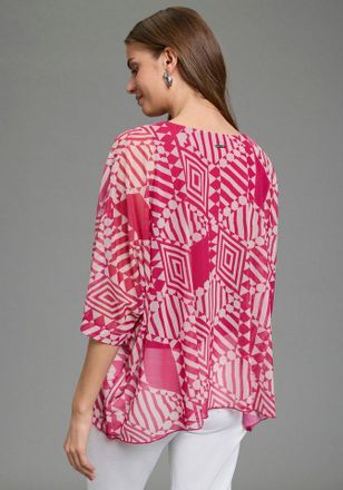 Laura Scott Chiffonbluse mit Fledermaus&auml;rmeln im l&auml;ssigen Stil