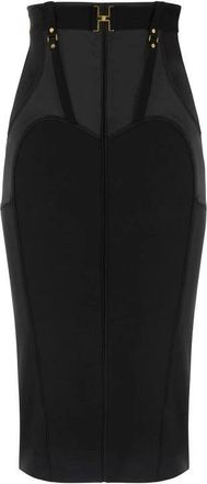 Elisabetta Franchi Femme, Jupes, Noir, Taille: 38 FR Bustier Pencil Skirt