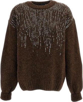 Haikure Maille col rond - Femme - Pulls - Brun - Taille: 38 FR