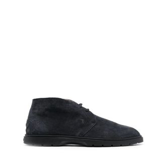 Tod's Wildleder-Stiefeletten - - Shoes - Herren - Blau - 45 EU